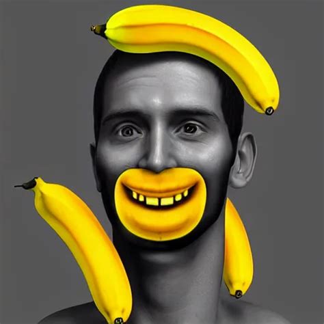 Banana Man Realistic Portrait Digital Art Stable Diffusion OpenArt