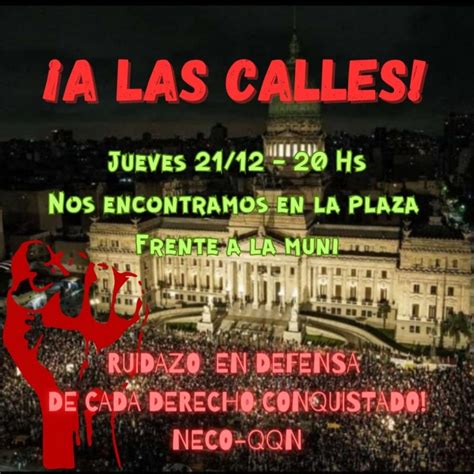A Las Calles Por Los Derechos Convocan A Cacerolazo En Necochea