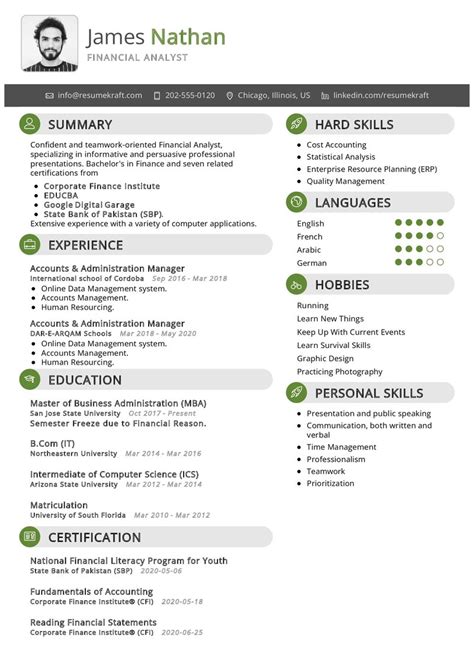 Financial Analyst CV Example In 2024 ResumeKraft