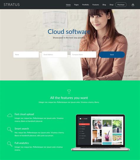 Wordpress Landing Page Template Design Web Design Custom Landing