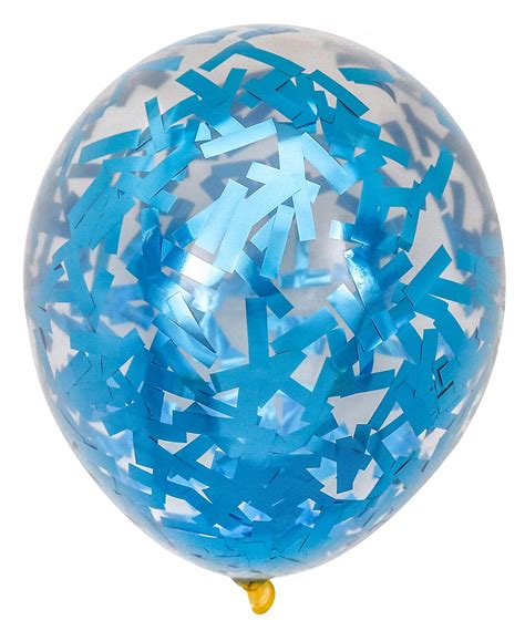Buy PartyWoo Blue Balloons 50 Pcs 12 Inch Blue Confetti Balloons Online