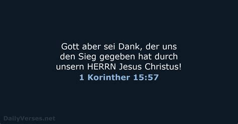 21 November 2020 Bibelvers Des Tages LU12 1 Korinther 15 57