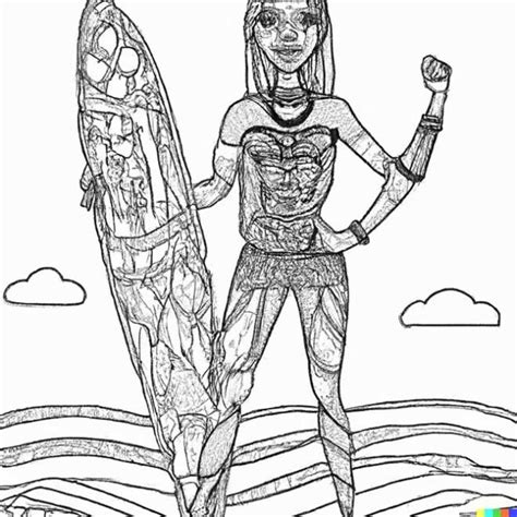 Desenhos De Surf E Surfista Para Imprimir E Colorir Pintar