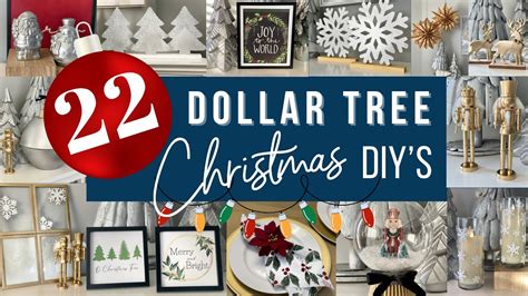 22 DOLLAR TREE CHRISTMAS DIYs Easy High End Christmas Decor Best