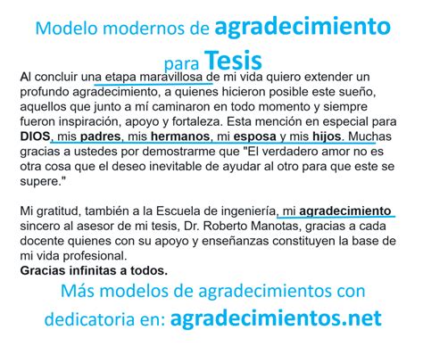 Agradecimientos De Tesis Agradecimientos Net
