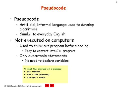 1 control structures outline introduction algorithms pseudocode control