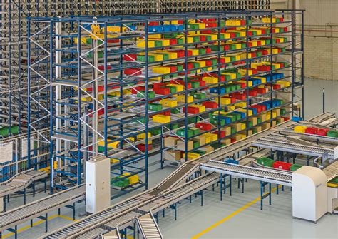 Syst Me De Navettes Pour Le Stockage De Bacs Mecalux Fr