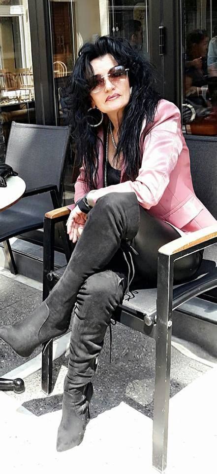 Granny Boots Leather Thigh High Boots Mode Plus Mature Sexy Leather