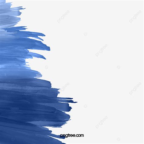 Tinta De Pincel Aquarela Azul Clássica PNG Mancha De Aquarela Pincel