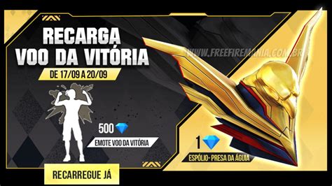 Recarga Free Fire De Setembro Recompensas Voo Da Vit Ria