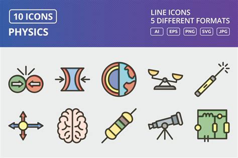 Vector Physics Icon Set 3022280