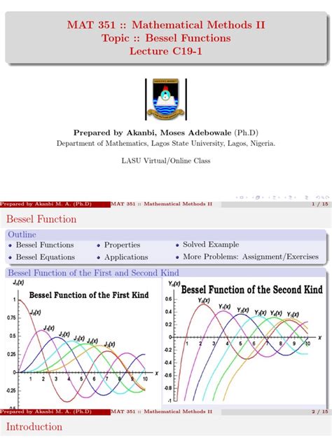 bessel functions pdf mathematics mathematical analysis