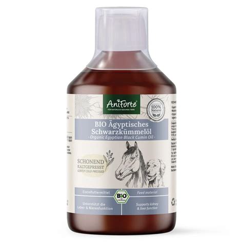 AniForte Bio Ägyptisches Schwarzkümmelöl für Hunde Pferde 500ml
