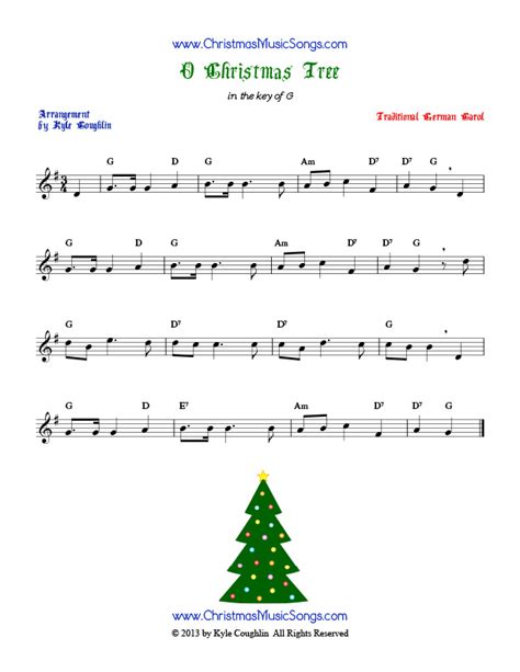 O Christmas Tree Free Sheet Music