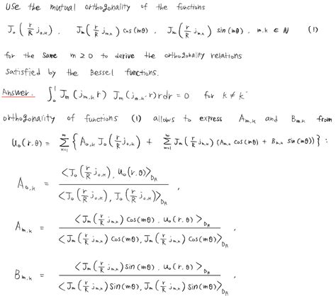 solved use the mutual orthogonality of the functions