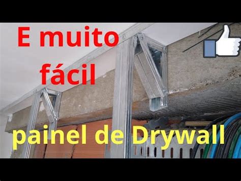 Como Fazer O Painel De Drywall Suspenso Video Completo Youtube