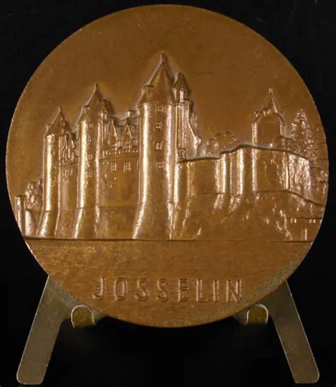 MEDAILLE CHÂTEAU DE Josselin armes blason Morbihan Bretagne Breizh 1975