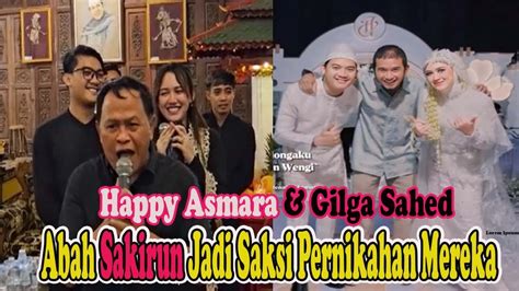 Pelawak Kirun Hadir Sbg Saksi Di Pernikahan Happy Asmara Dan Gilga