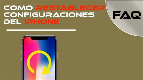 C Mo Restablecer El Iphone Apple Faqs Youtube