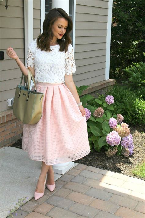 Arriba Imagen Light Pink Skirt Outfit Ideas Abzlocal Mx