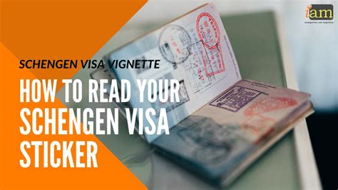 How To Read Your Schengen Visa Sticker Youtube
