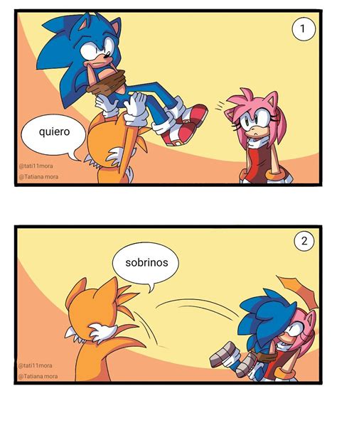 LIBRO DE DIBUJOS Sonic Y Amy Personajes De Juegos Sonamy Comic
