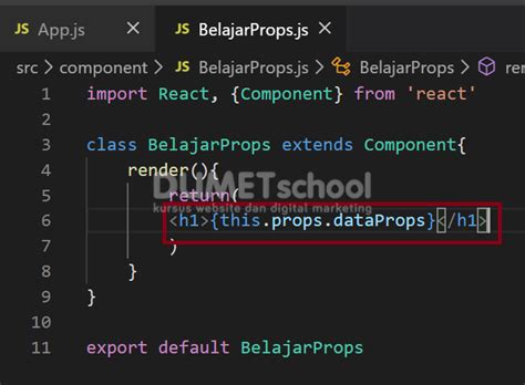 Mengenal Props Pada Reactjs Kursus Website Digital Marketing