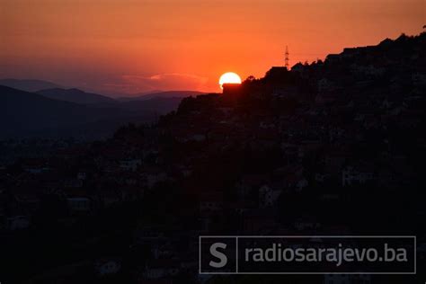 Fotogalerija Magičan zalazak sunca iznad Sarajeva Uživajte Radio