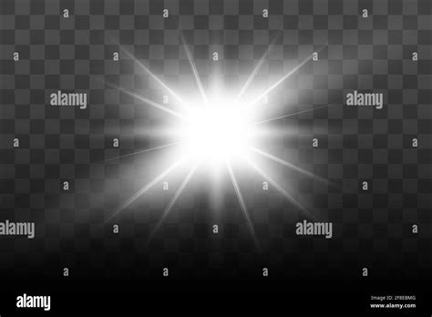 Glow Isolated White Light Effect Lens Flare Stock Vector Image Art