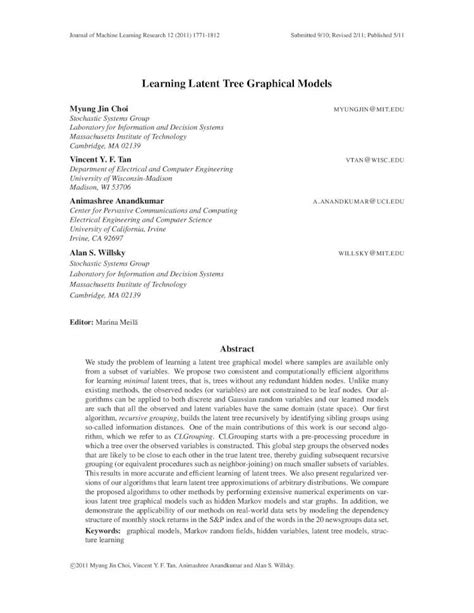 pdf learning latent tree graphical models dokumen tips