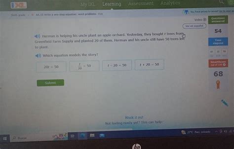 Solved My Ixl Learning Assessment Analytics Sixth Grade Aa Write A