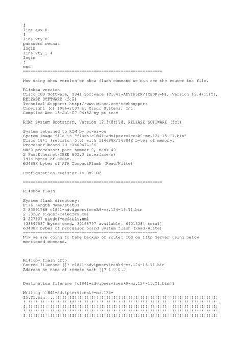 backup and restore router configuration pdf