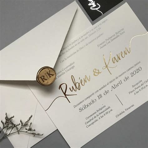 Invitaciones De De Boda Modernas Para El Elegantes Modernas