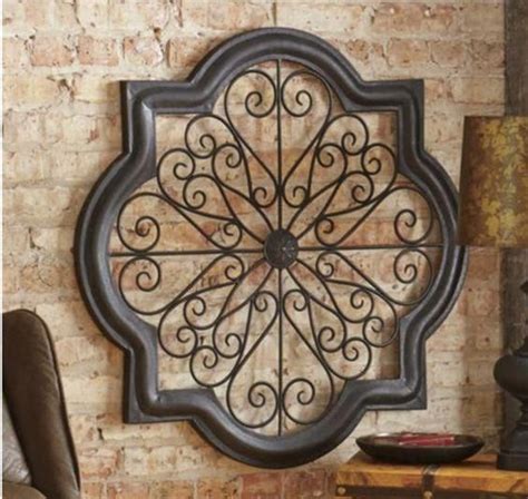 ITALIAN TUSCAN RUSTIC STYLE SCROLLING METAL WALL ART DECOR AT