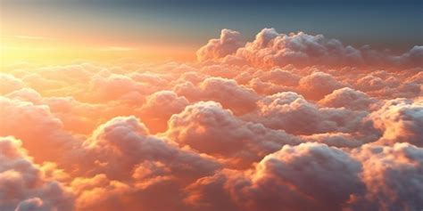 Cielo Al Atardecer Con Fondo De Nubes Cielo Al Amanecer Con Fondo De