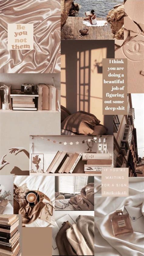 Beige Mood Board Aesthetic