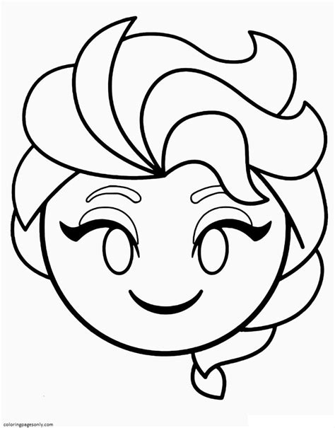 P Ginas Para Colorear De Emojis Coloringpagesonly