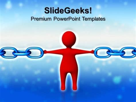 strongest link chains powerpoint templates and powerpoint themes 0612