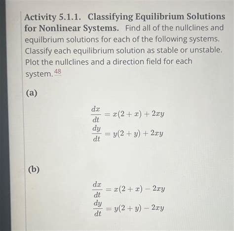 solved activity 5 1 1 classifying equilibrium solutions for
