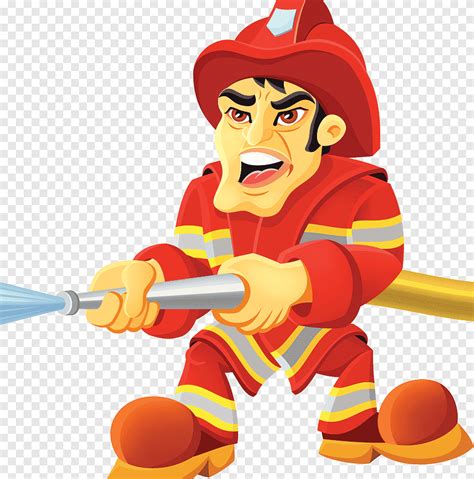 Ilustracja kreskówka strażak ilustracja strażak Adobe Illustrator