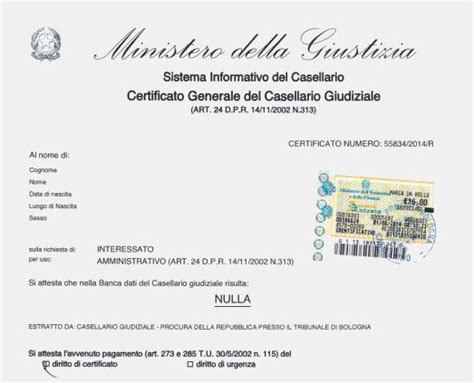 Certificato Casellario Giudiziale Visure E Documenti Online