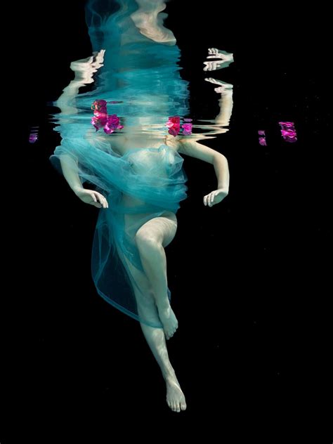 Alex Sher Dancing Flowers Underwater Nude Photograph Archival Free