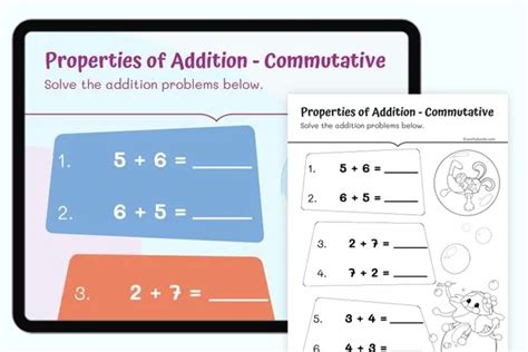 properties of addition worksheets free interactive and printable workybooks