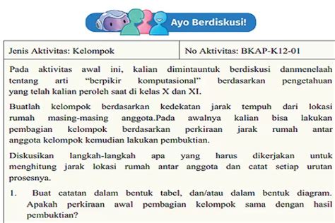 Ayo Berdiskusi Kunci Jawaban Informatika Kelas Halaman Kurikulum