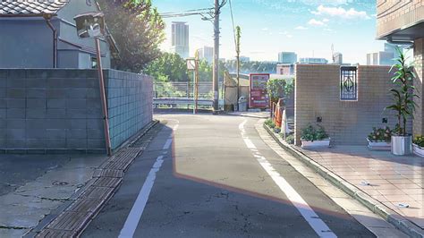 Hd Wallpaper Anime Original Building City Original Anime Street