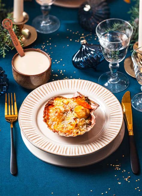 La recette des Saint Jacques gratinées et cancoillotte