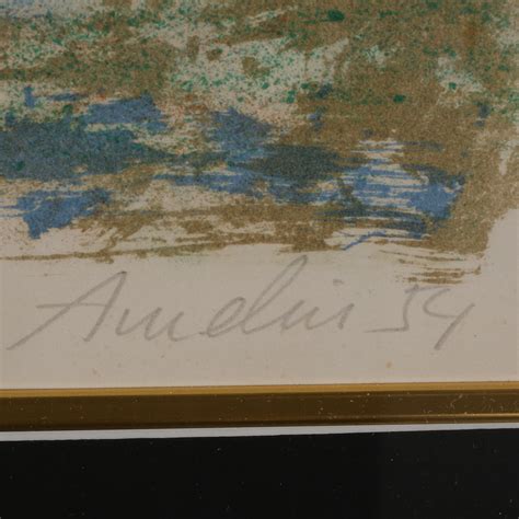 ALBIN AMELIN färglitografi signerad och numrerad 190 360 Bukowskis