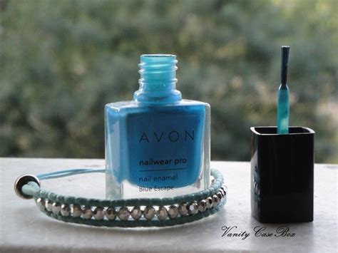 Avon Nailwear Pro Nail Enamel Blue Escape Review And Swatch