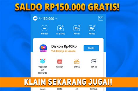Pemberian Saldo Dana Gratis Rp Untuk Kamu Langsung Cair