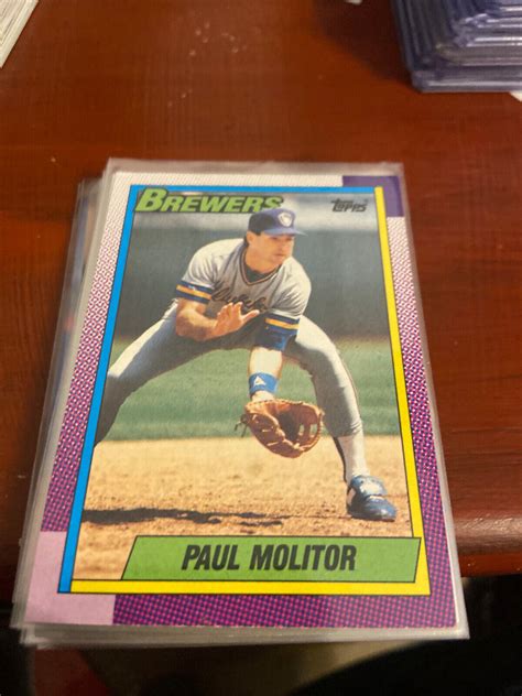 1990 Topps 360 Paul Molitor Milwaukee Brewers MLB Baseball Card EBay